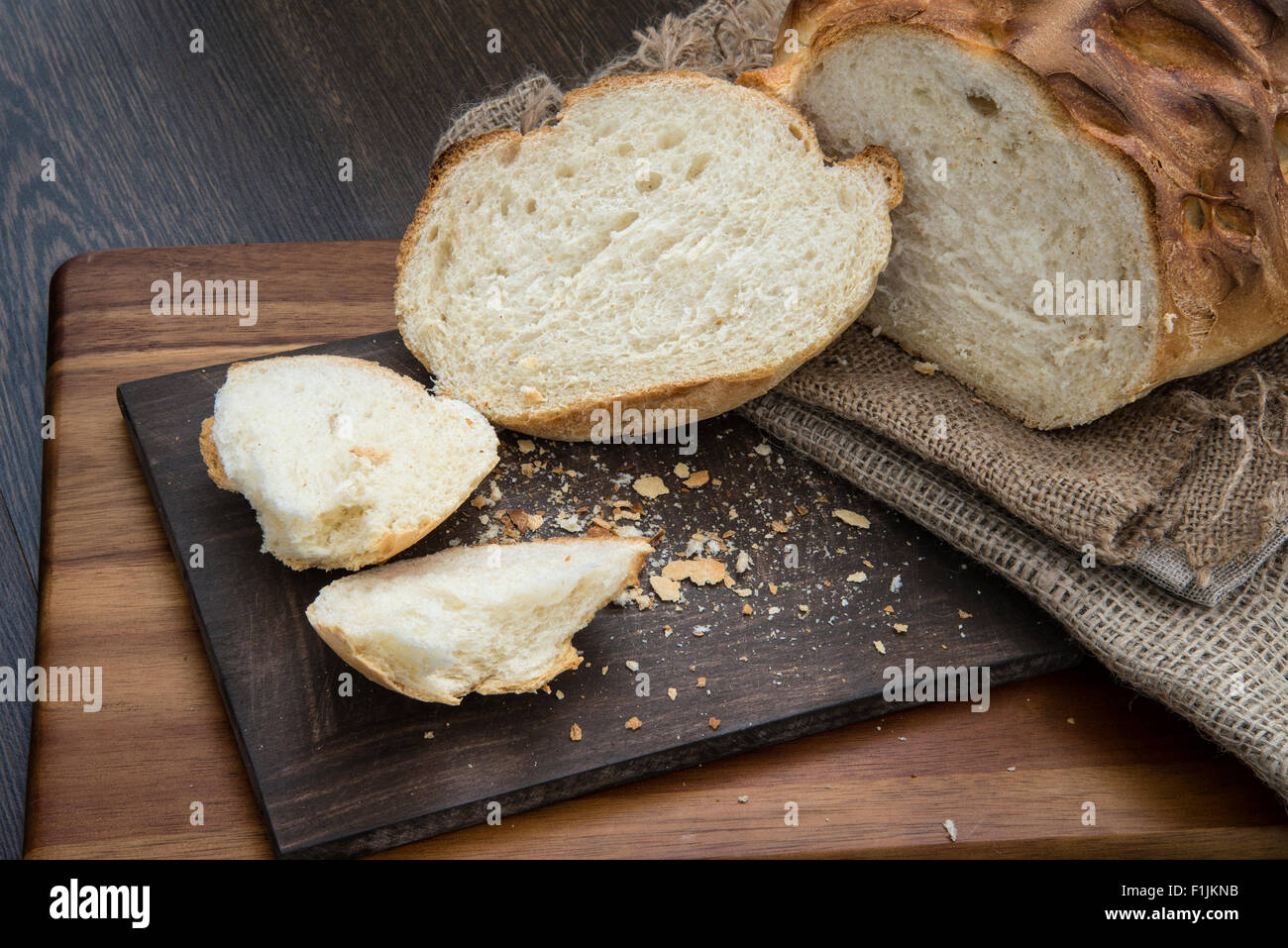 Rustic loaf of bread hi-res stock photography and images - Alamy