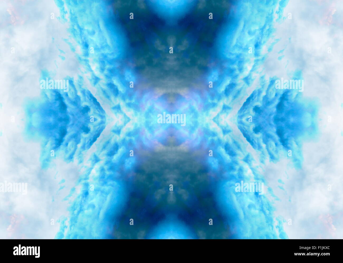 blue color drawing in kaleidoscope pattern - blue color drawing in ...