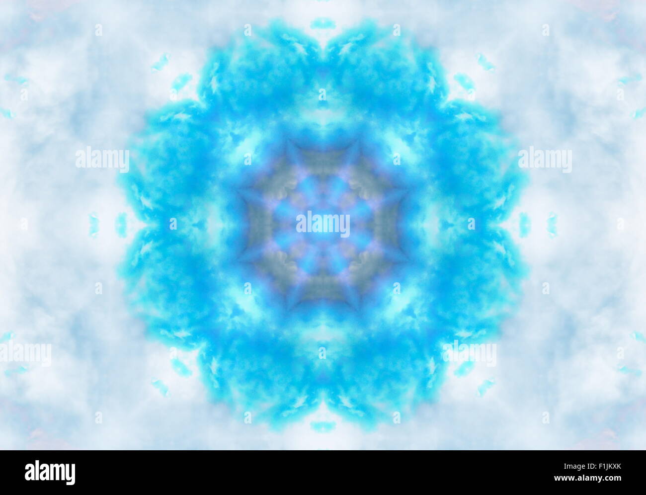 blue color drawing in kaleidoscope pattern - blue color drawing in ...