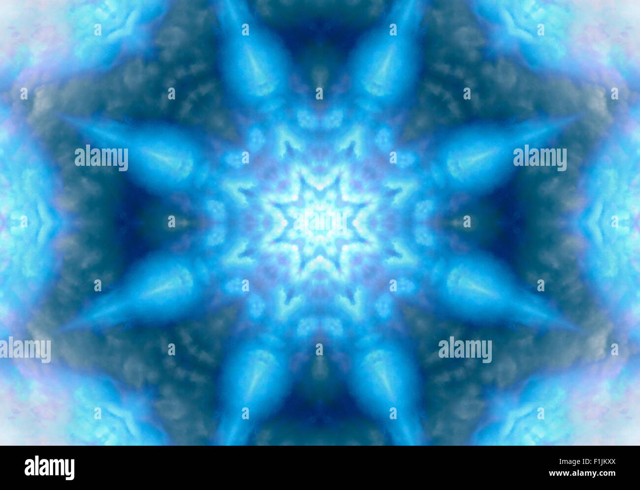 blue color drawing in kaleidoscope pattern - blue color drawing in ...