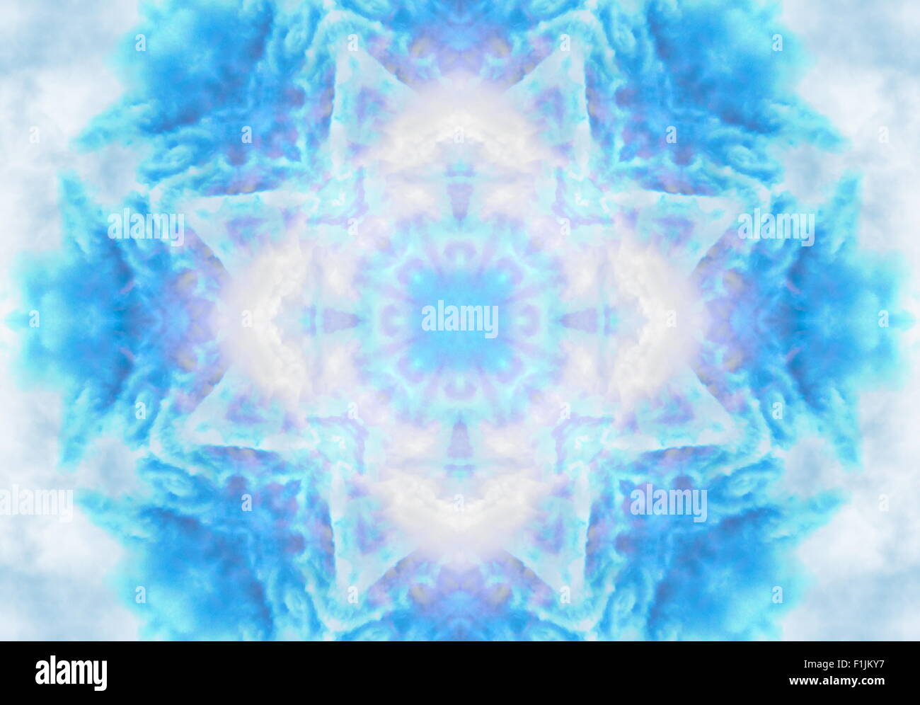 blue color drawing in kaleidoscope pattern - blue color drawing in ...