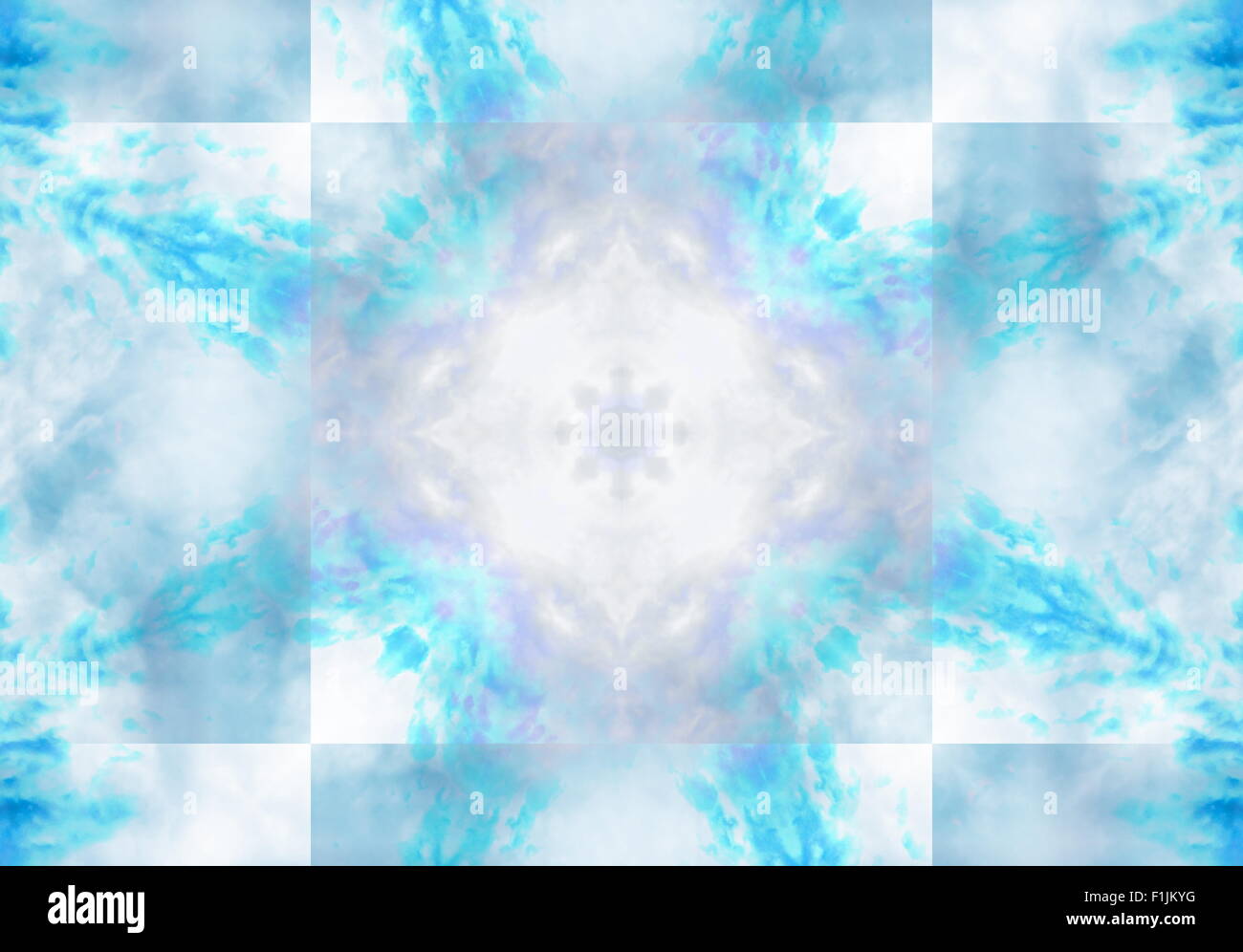 blue color drawing in kaleidoscope pattern - blue color drawing in ...