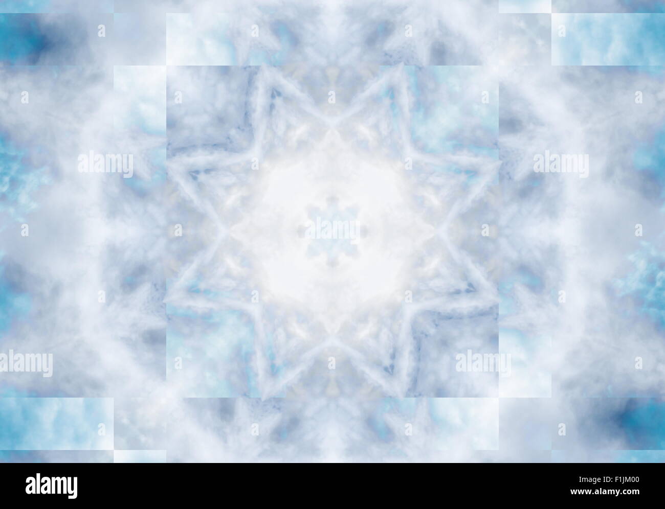 blue color drawing in kaleidoscope pattern - blue color drawing in ...