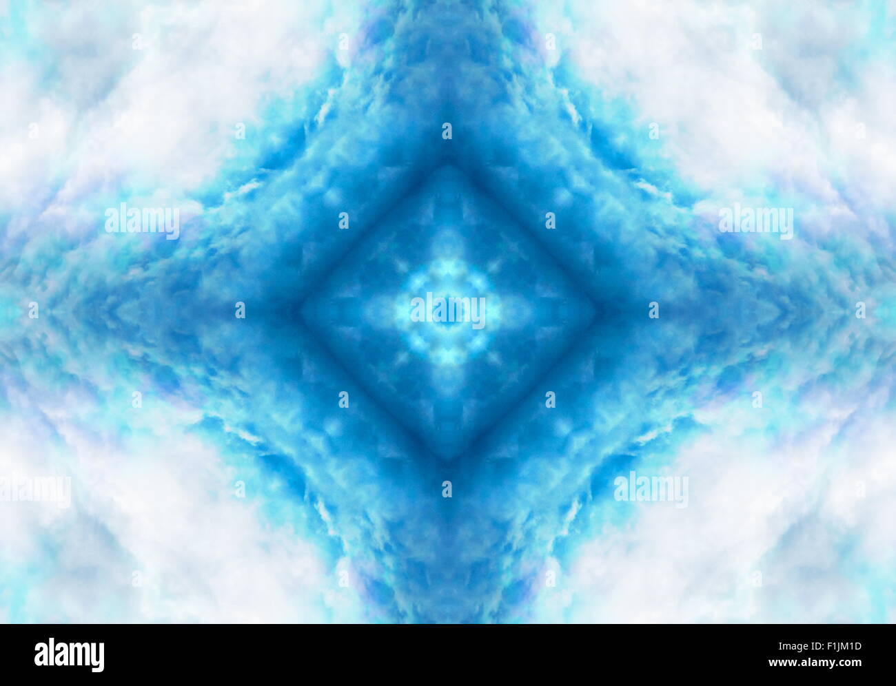 blue color drawing in kaleidoscope pattern - blue color drawing in ...