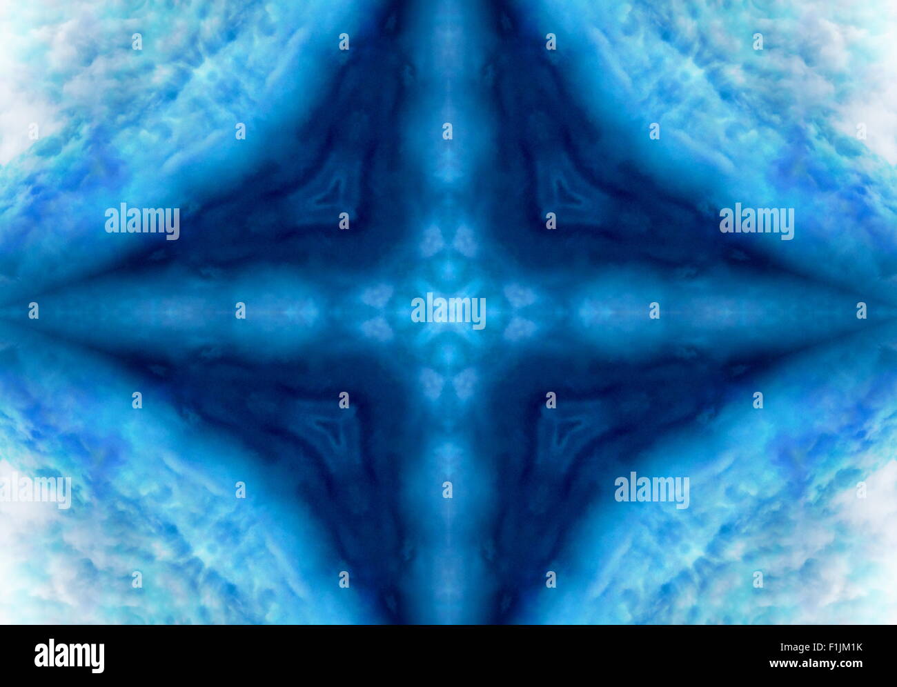 blue color drawing in kaleidoscope pattern - blue color drawing in ...