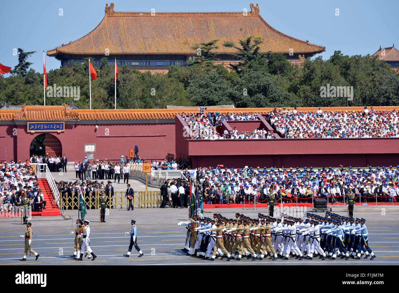 Beijing, China. 3rd Sep, 2015. The Pakistani phalanx attends a parade ...