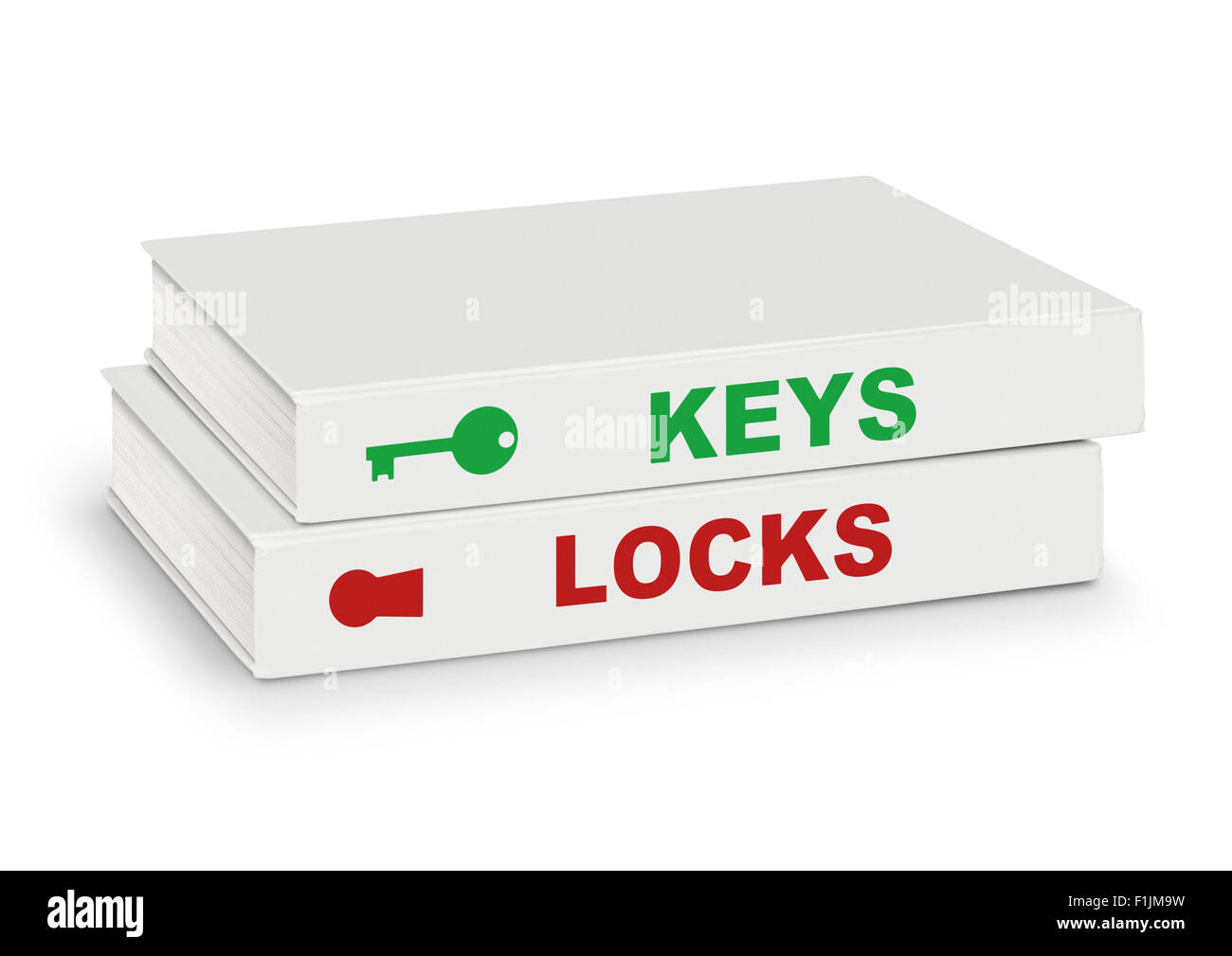 Two books covered key and lock icons hi-res stock photography and ...