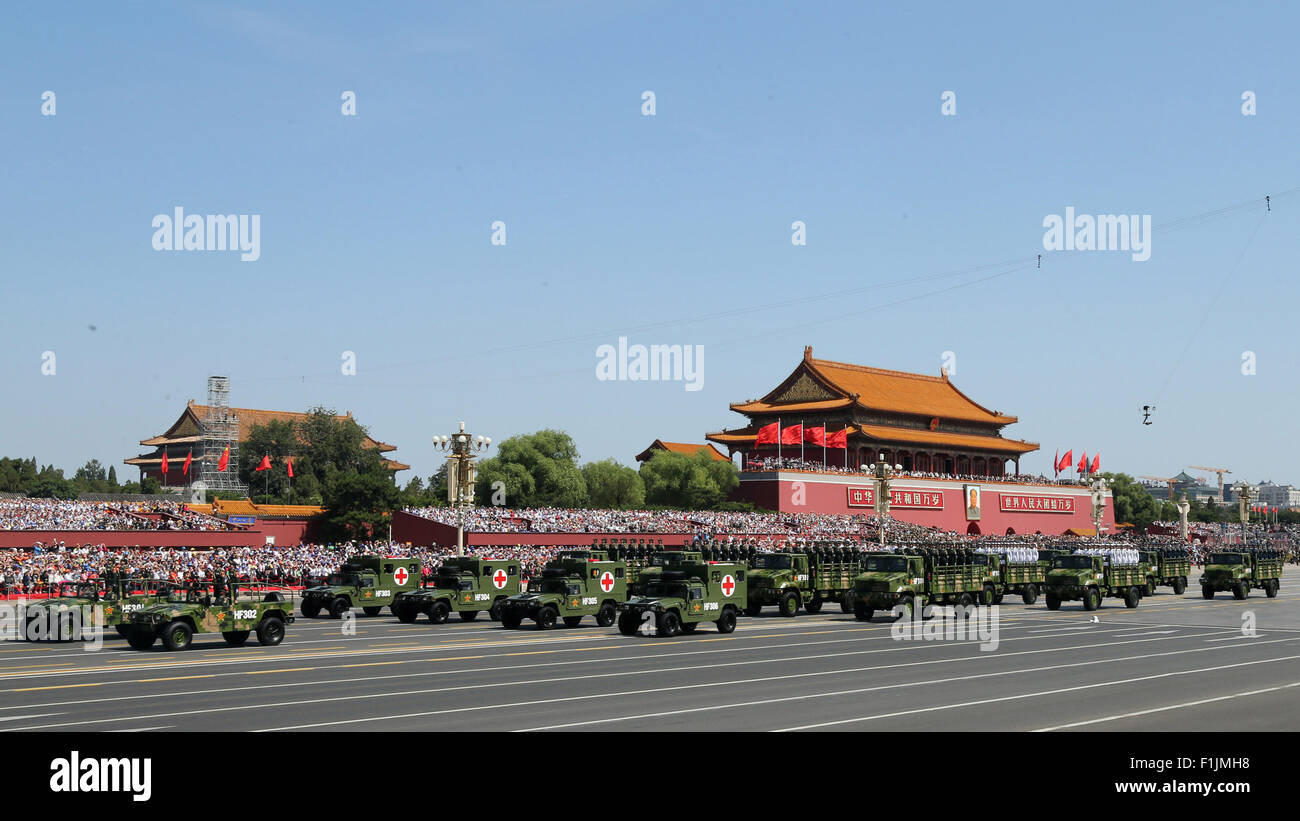 Beijing, China. 3rd Sep, 2015. Bethune international medical phalanx ...