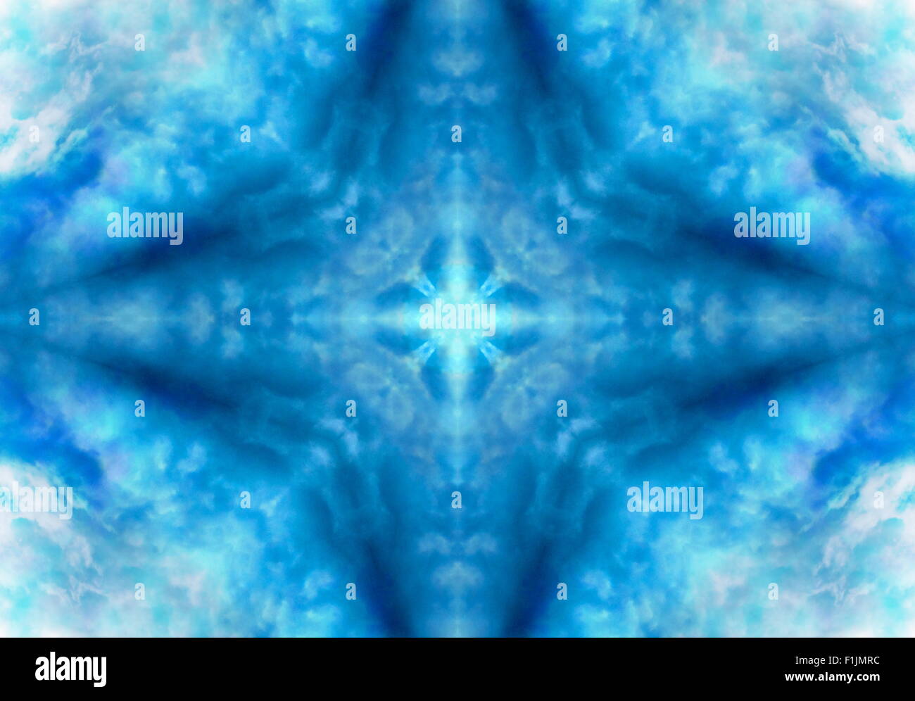 blue color drawing in kaleidoscope pattern - blue color drawing in ...