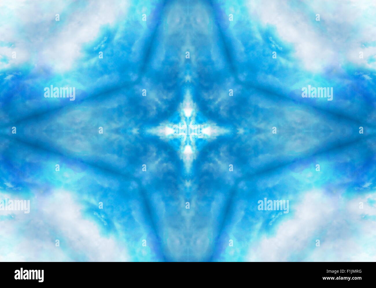 blue color drawing in kaleidoscope pattern - blue color drawing in ...