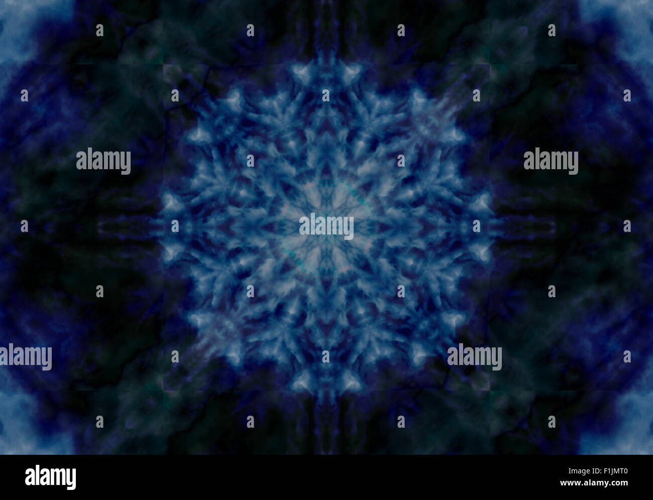 blue color drawing in kaleidoscope pattern - blue color drawing in ...