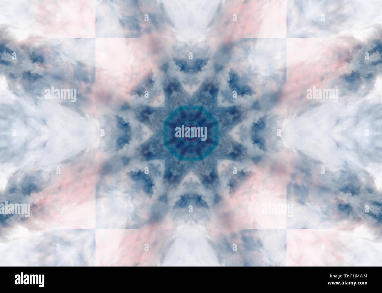 blue color drawing in kaleidoscope pattern - blue color drawing in ...