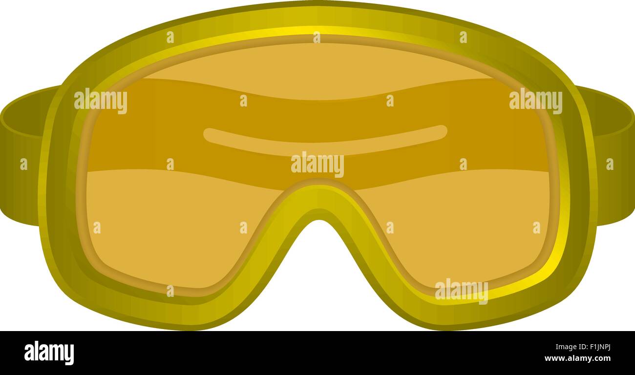 Ski sport goggles in orange design Stock Vector Image & Art - Alamy