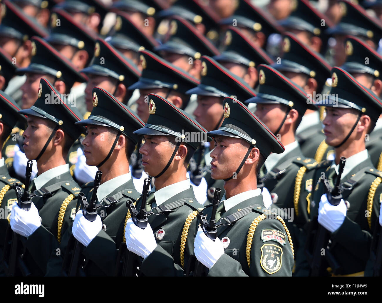 Beijing, China. 3rd Sep, 2015. The phalanx honoring heroes of "the ...