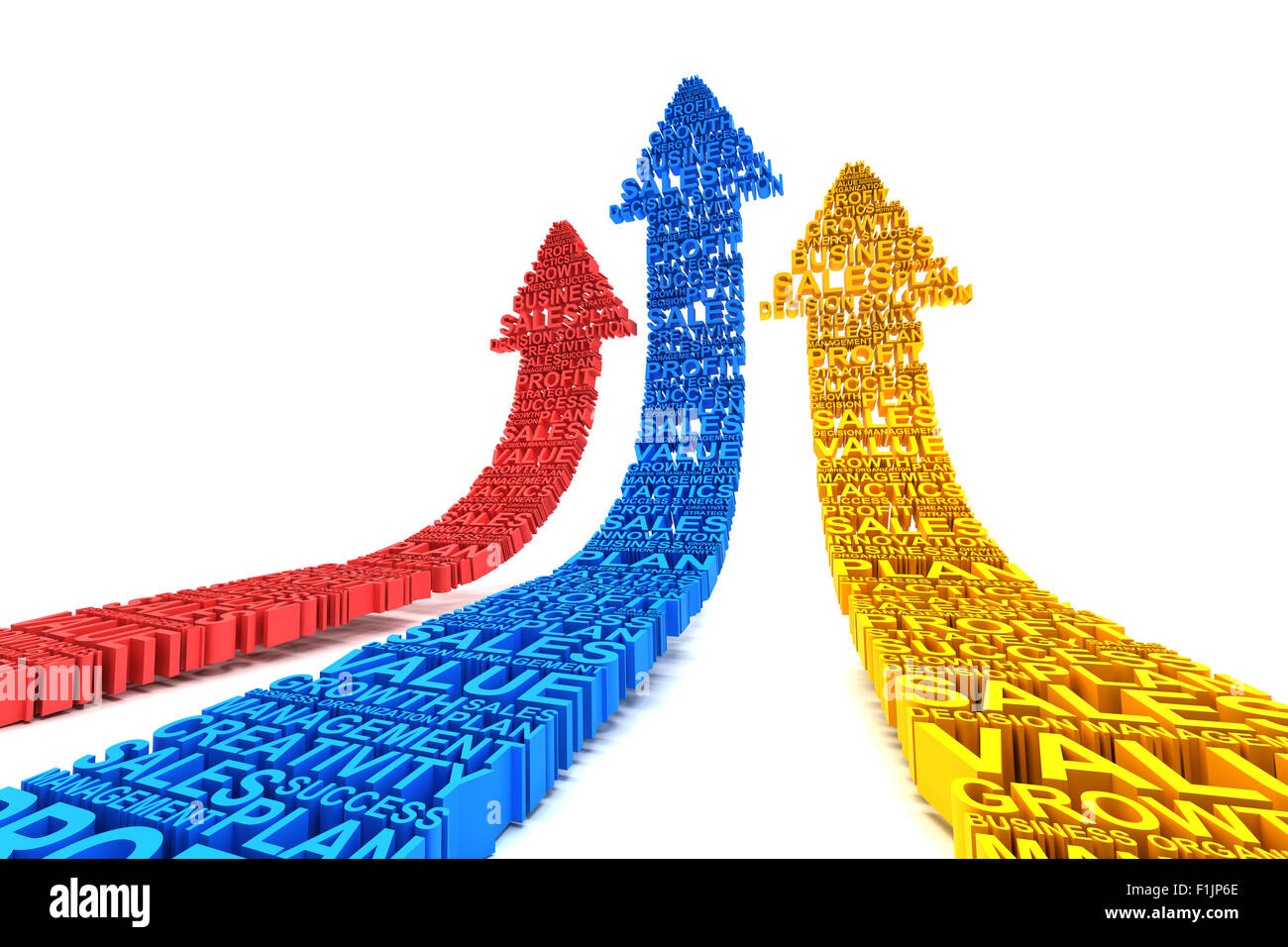 Business improvement arrows Stock Photo - Alamy