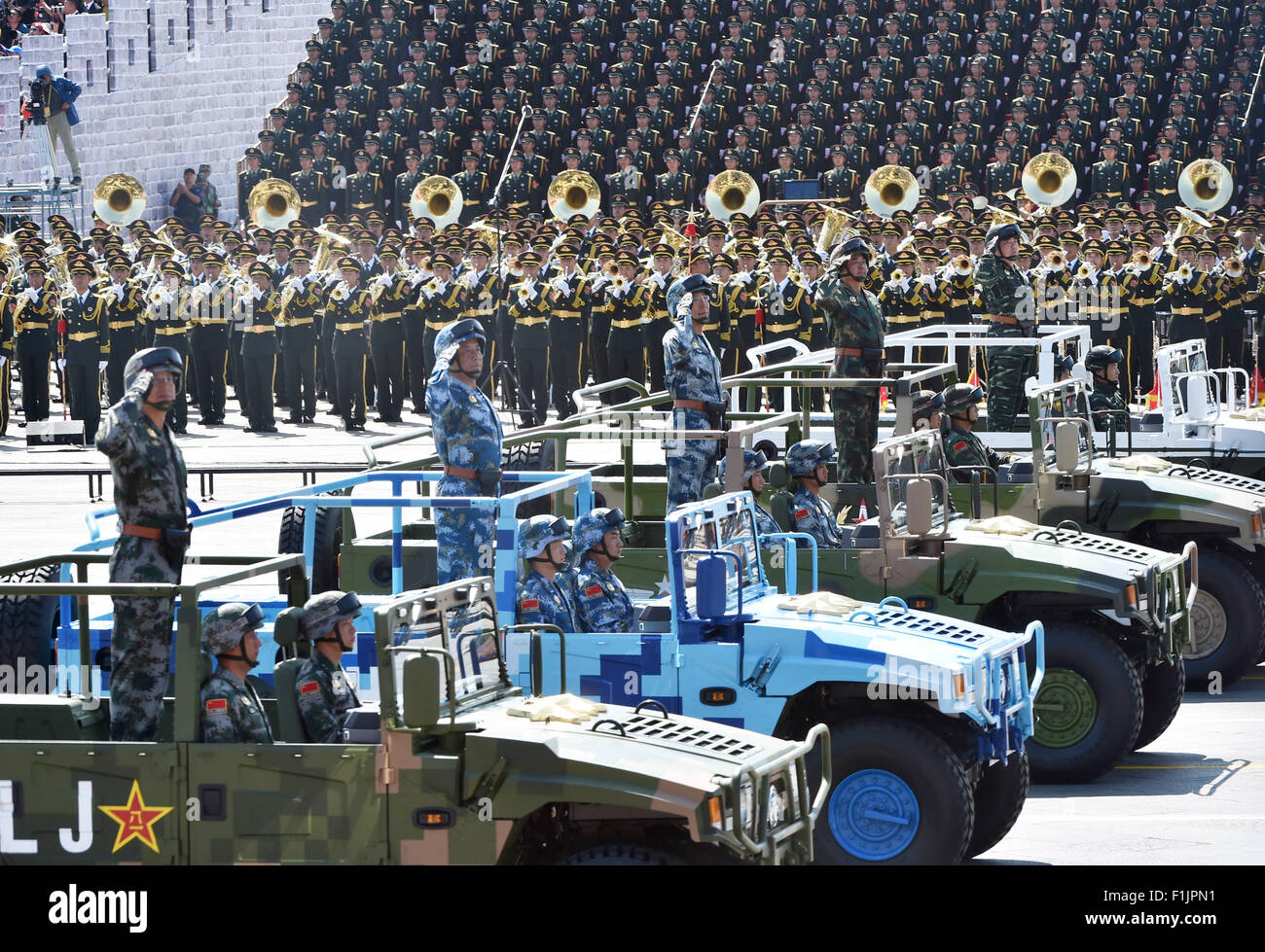 Beijing, China. 3rd Sep, 2015. Lieutenant generals Bai Jianjun, Tian ...