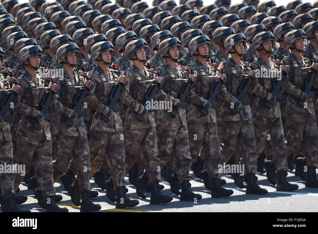 Beijing, China. 3rd Sep, 2015. The phalanx attends a parade in Beijing ...