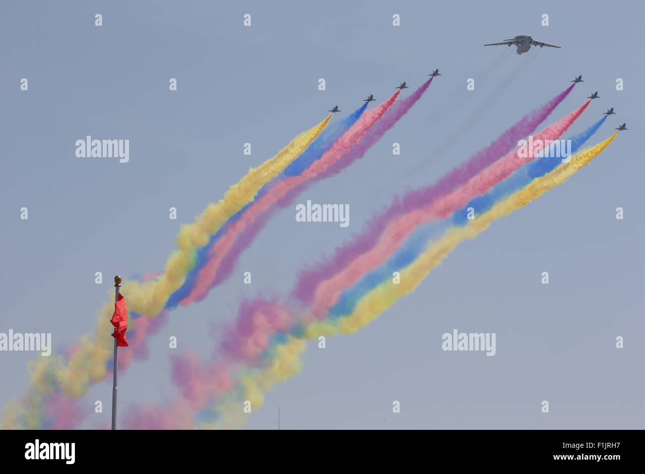 Beijing, China. 3rd Sep, 2015. The leading formation of aircraft attend ...