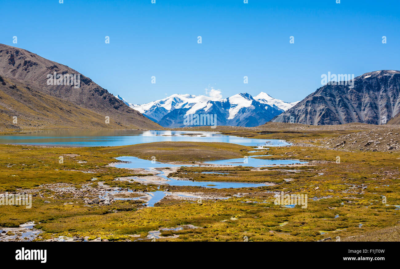 Primrose Lake in the mountains of Trans-Ili Alatau Stock Photo - Alamy