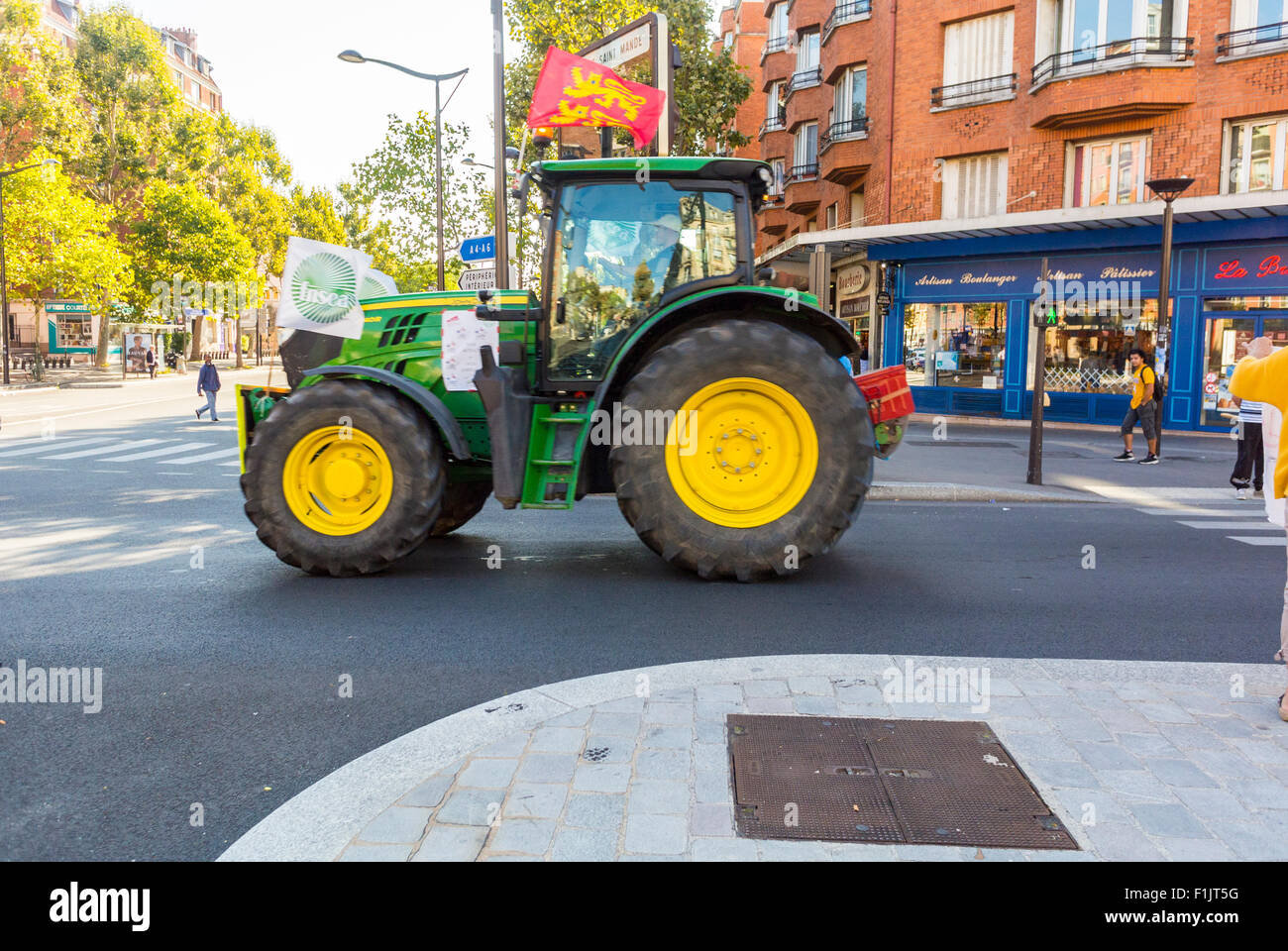 Paris, France. French Farmers Demonstration Driving with 1000's ...