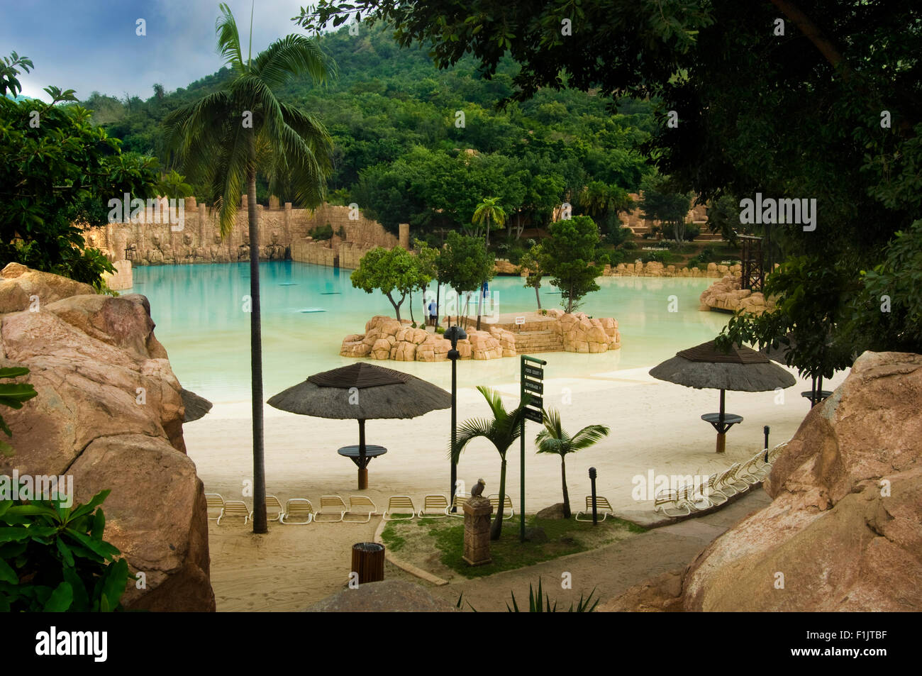 Wave pool at Lost city Stock Photo - Alamy