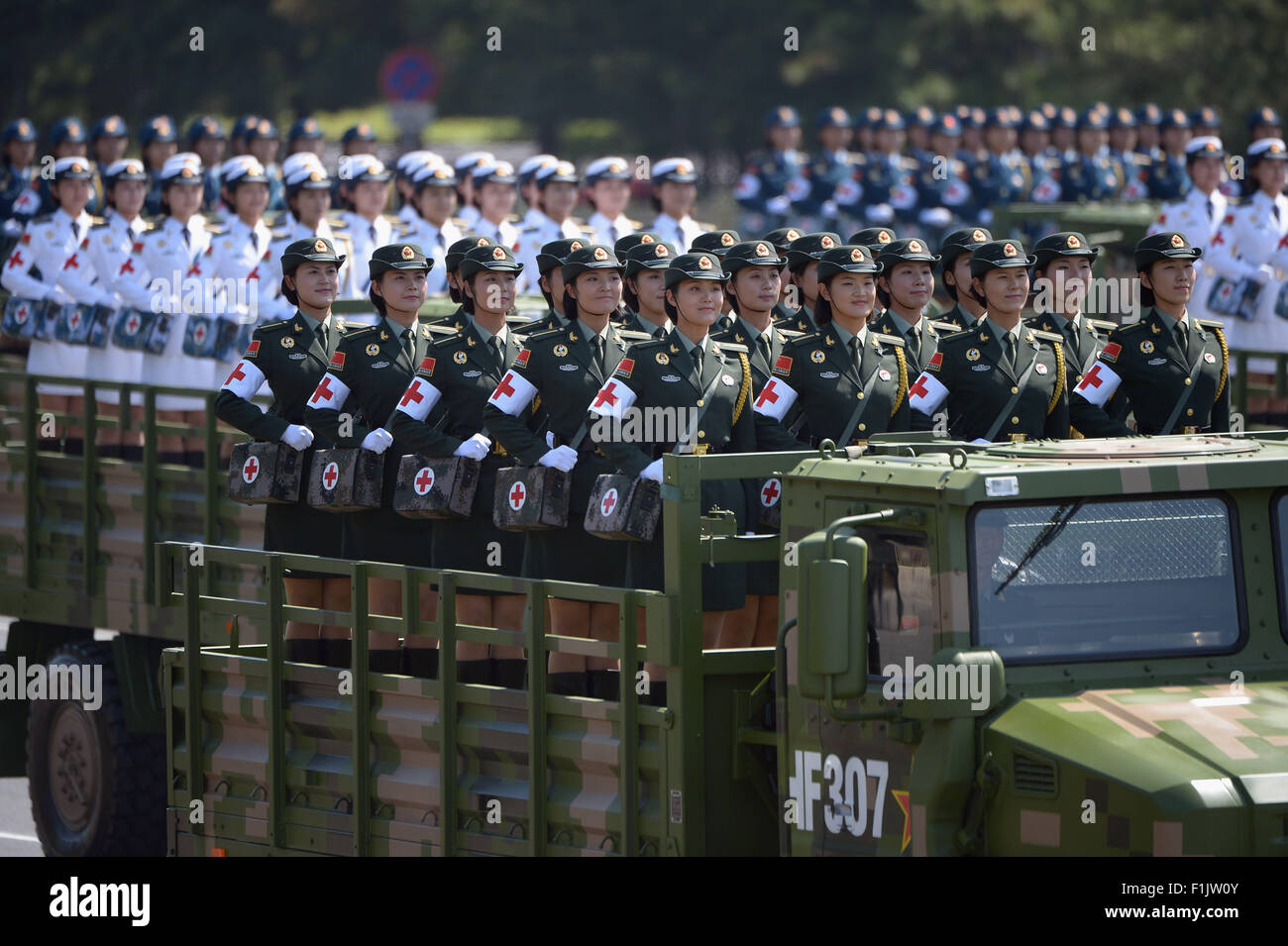 Beijing, China. 3rd Sep, 2015. Bethune international medical phalanx ...