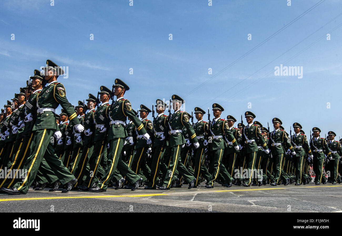 Beijing, China. 3rd Sep, 2015. The phalanx honoring heroes of "Armed ...