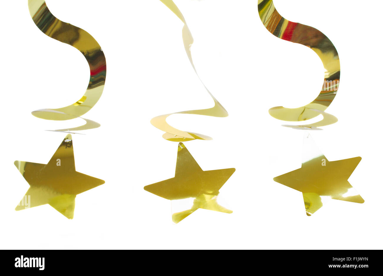 golden garland with star Stock Photo - Alamy