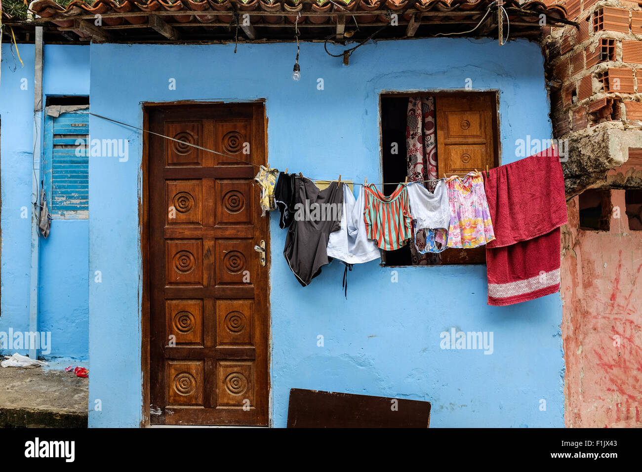 Colorful slum house Stock Photo - Alamy