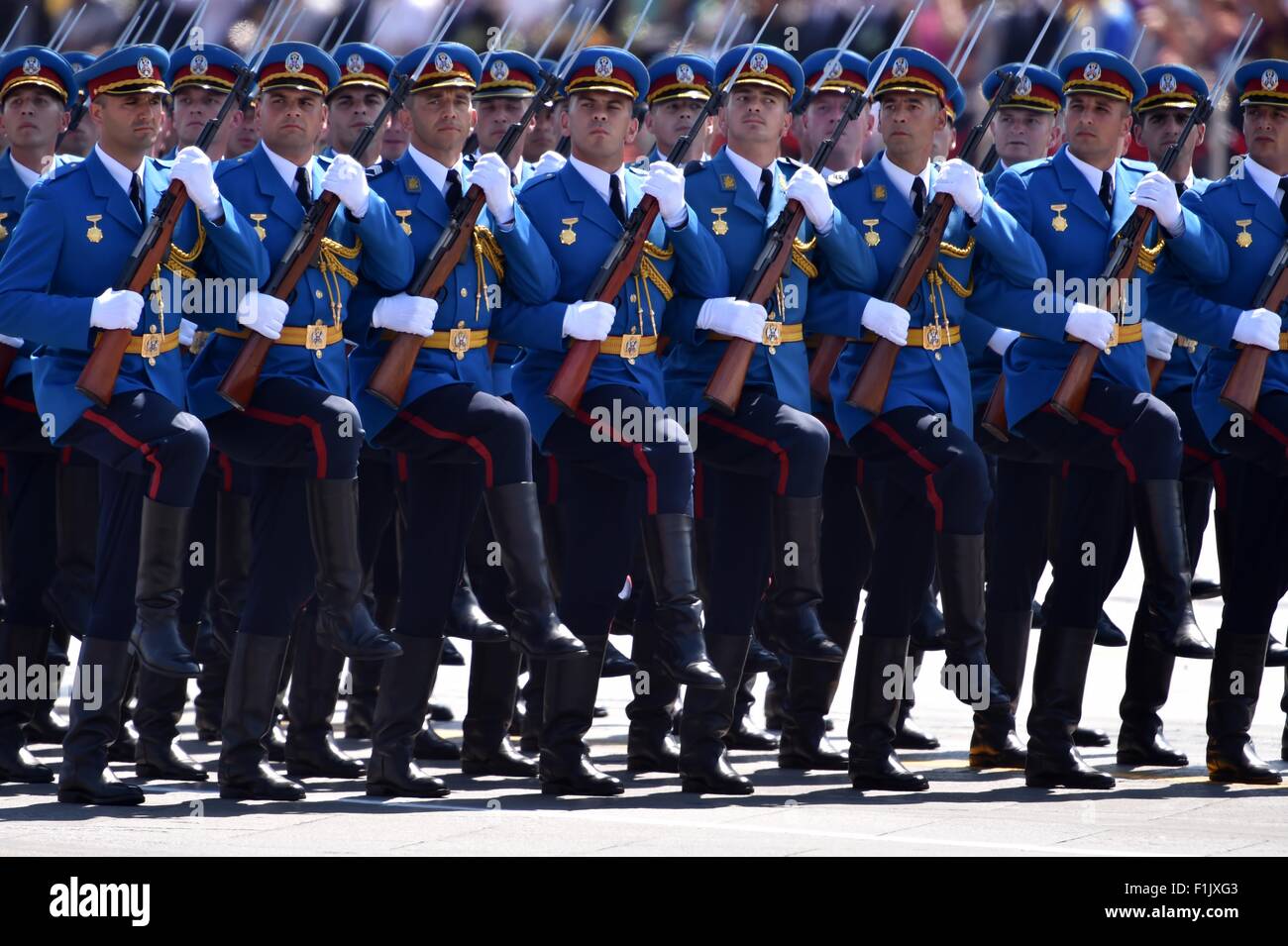 Beijing, China. 3rd Sep, 2015. The Serbian phalanx attends a parade in ...