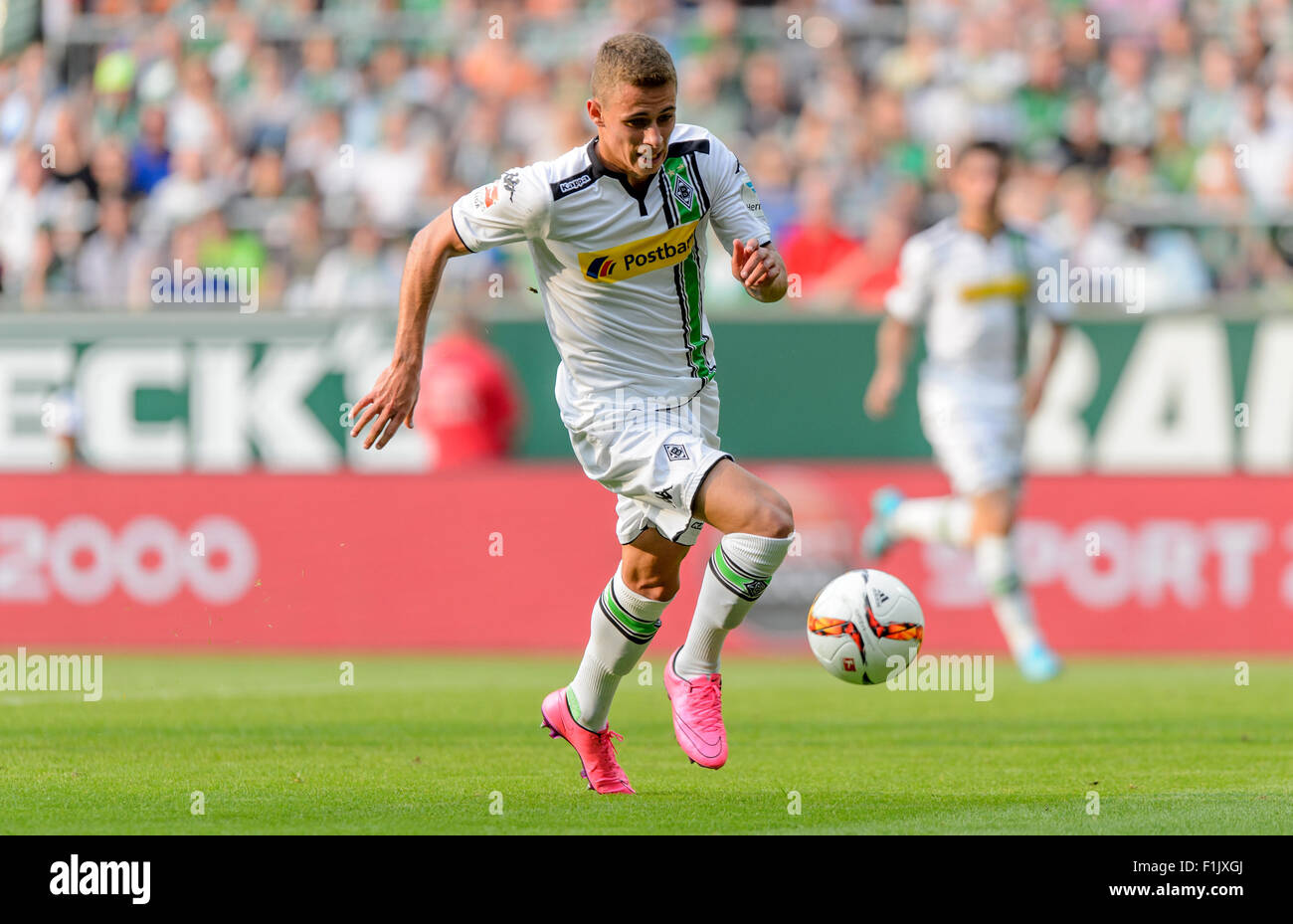 Moenchengladbach's Thorgan Hazard in action durng the Bundesliga soccer ...
