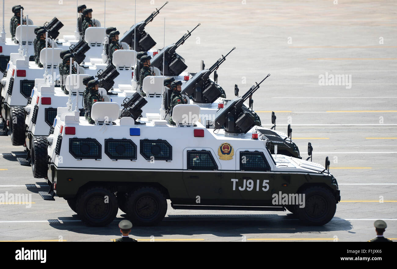 Beijing, China. 3rd Sep, 2015. Armed police force anti-terrorist ...