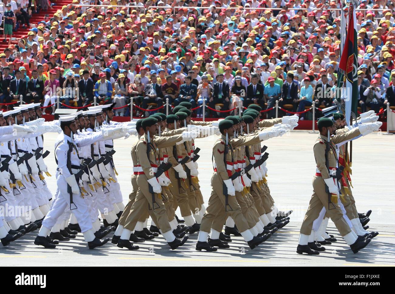 Beijing, China. 3rd Sep, 2015. The Pakistani phalanx attends a parade ...