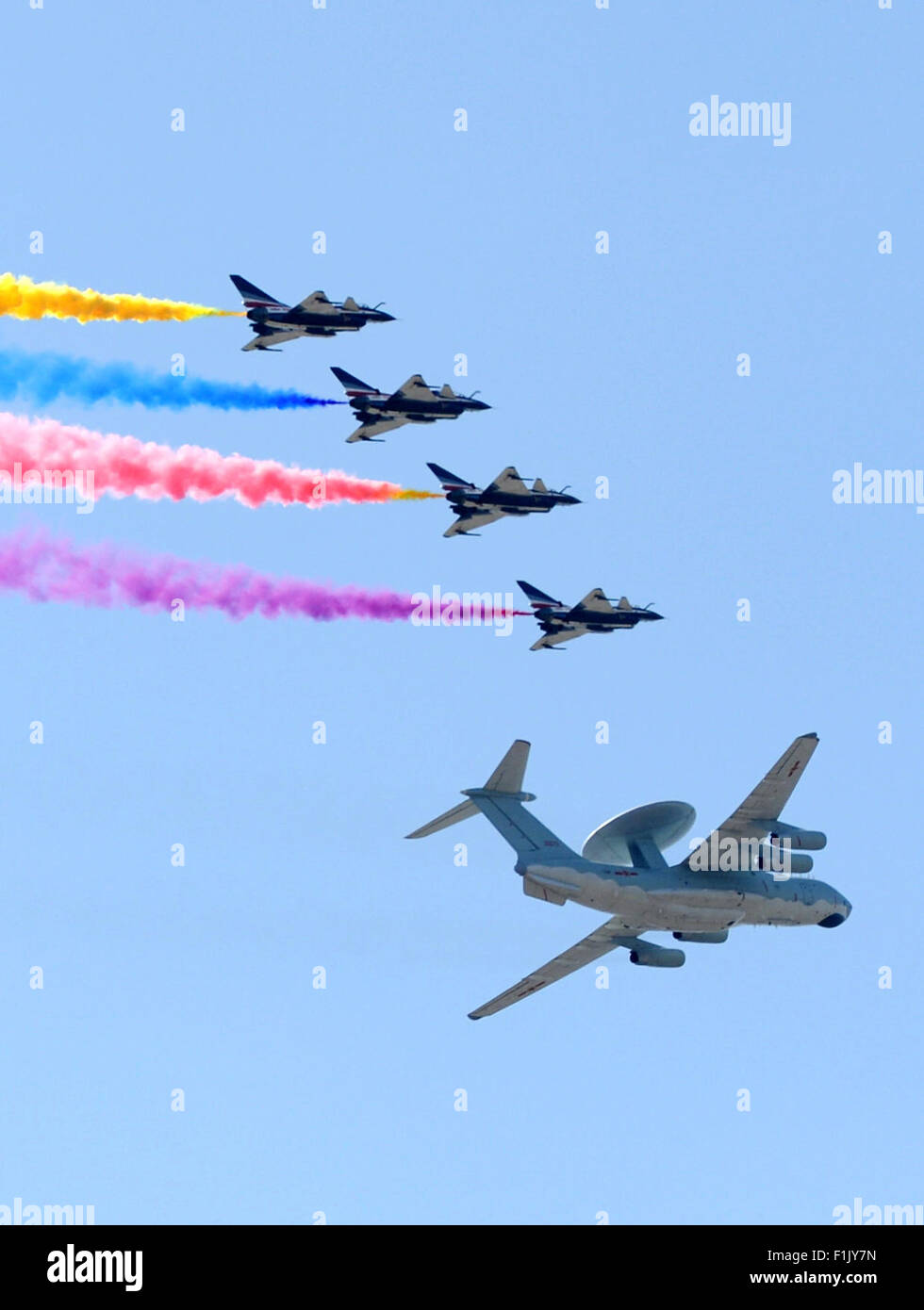 Beijing, China. 3rd Sep, 2015. The leading formation of aircraft ...