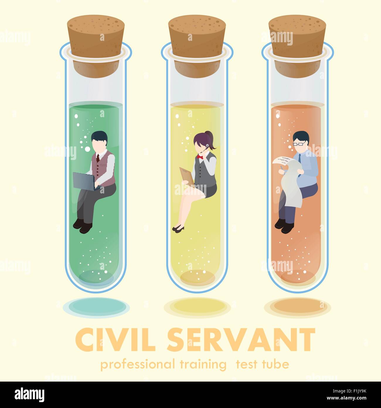 Civil servant vector vectors hi-res stock photography and images - Alamy