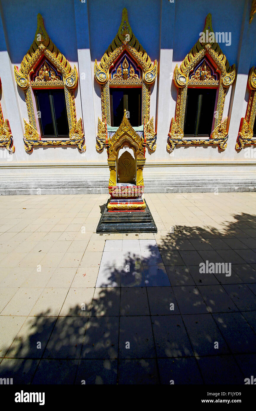 kho samui bangkok in thailand incision of the buddha gold temple Stock ...