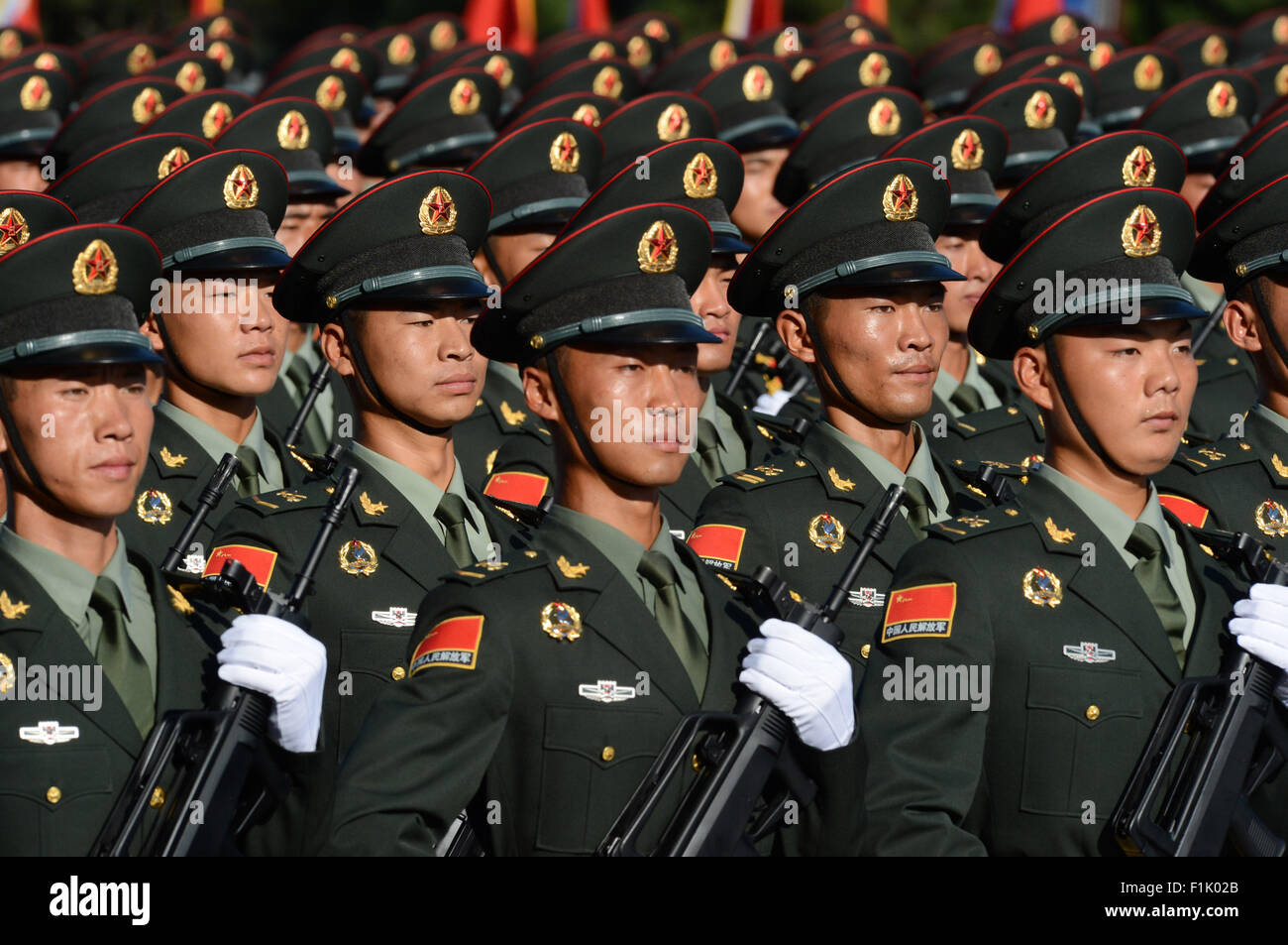 Beijing, China. 3rd Sep, 2015. The phalanx honoring heroes of "the ...