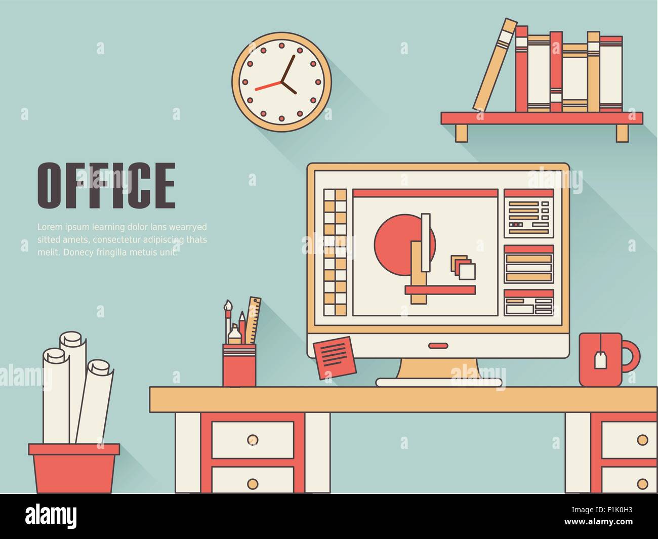 Interior items Stock Vector Images - Alamy