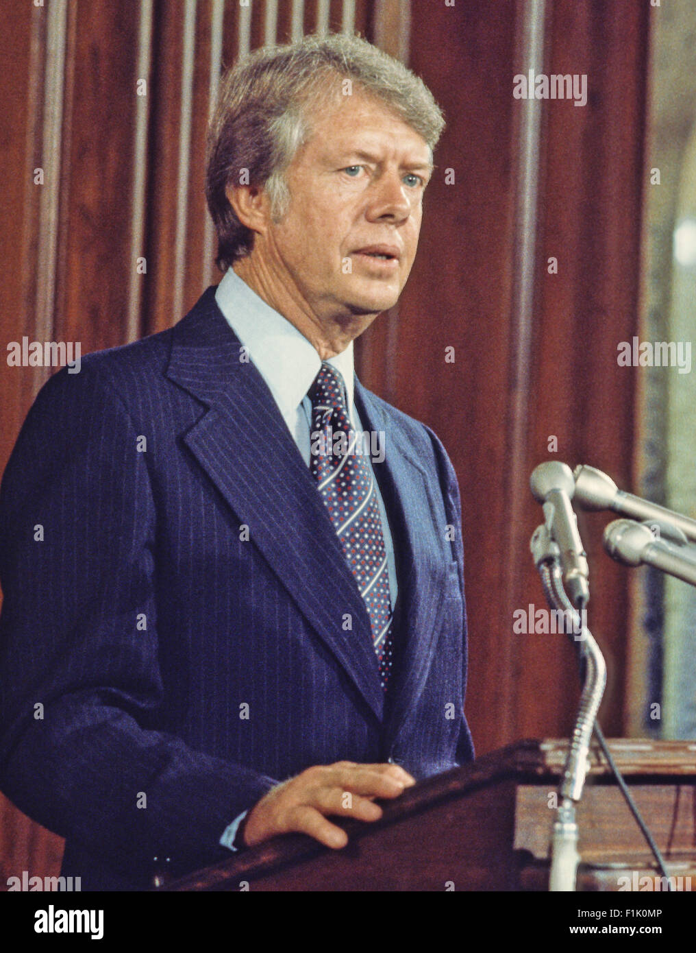 United States President-elect Jimmy Carter meets reporters after ...