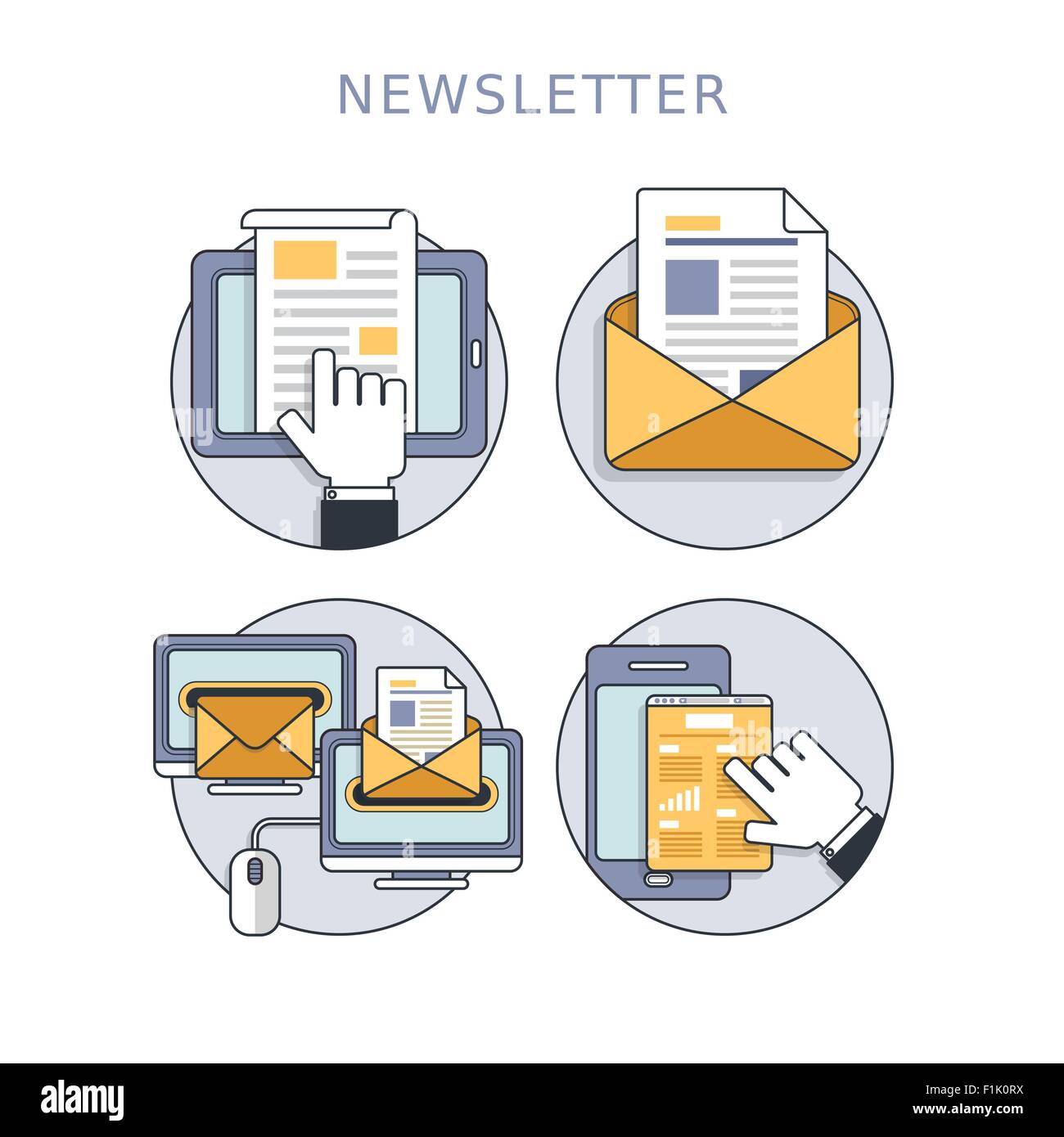 Advertising mail in letter Cut Out Stock Images & Pictures - Alamy