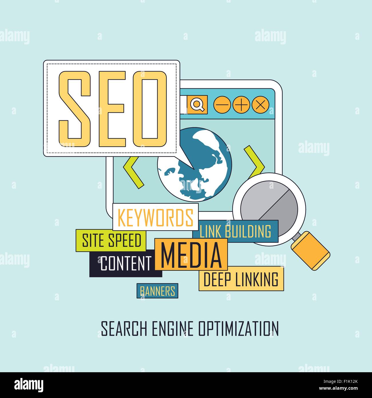 Search engine algorithm Stock Vector Images - Alamy