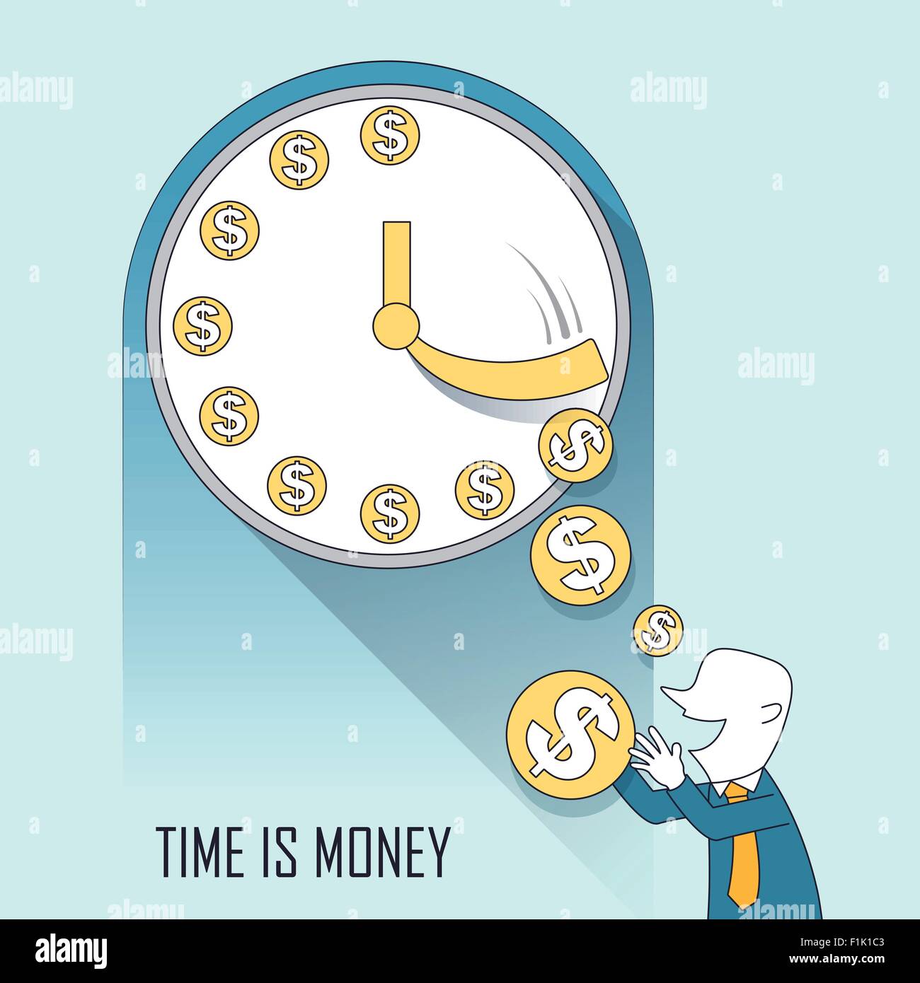 Growth income thin line Stock Vector Images - Alamy