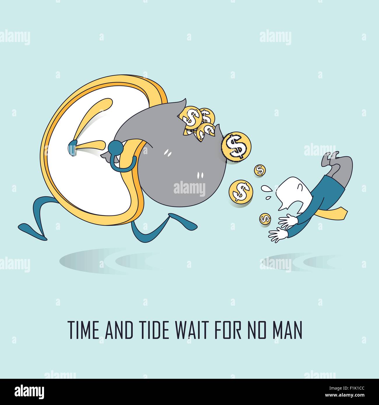 Funny man in yellow Stock Vector Images - Alamy