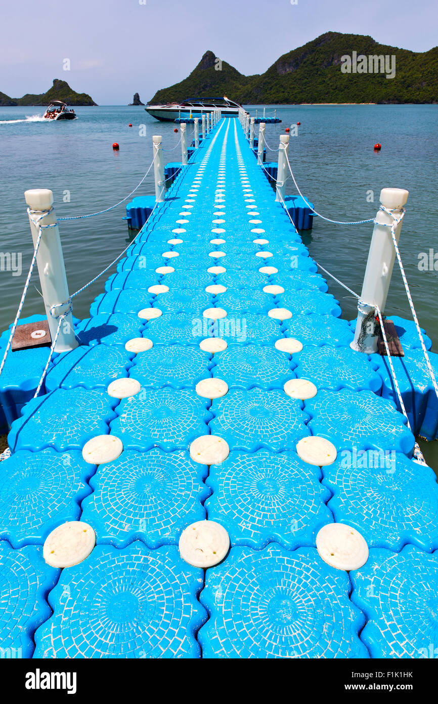 boat coastline of a green lagoon and tree south china sea thailand kho ...