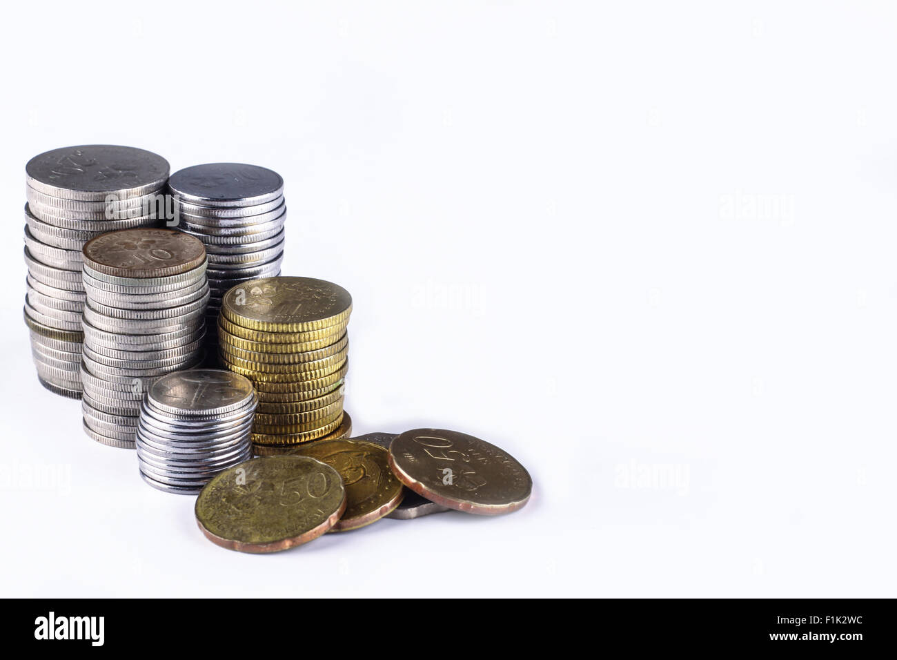 coins on the table. close-up Stock Photo - Alamy