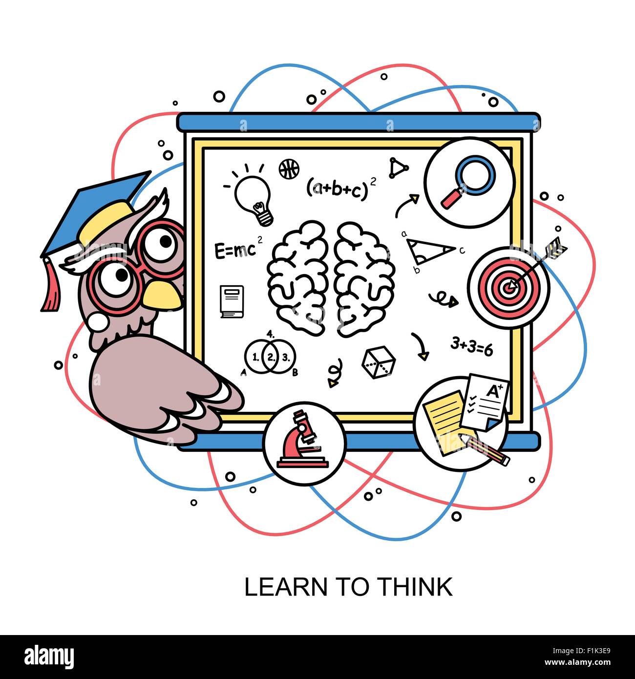 Learn to think Stock Vector Images - Alamy