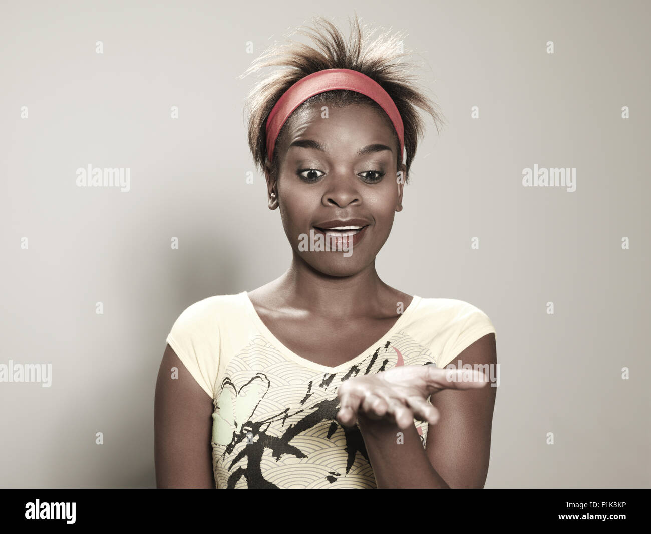 Portrait of funky Black woman Stock Photo - Alamy