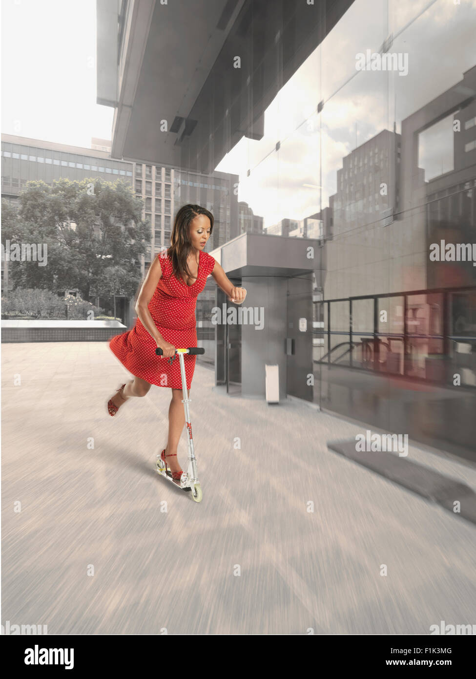 Woman rushing to work hi-res stock photography and images - Alamy