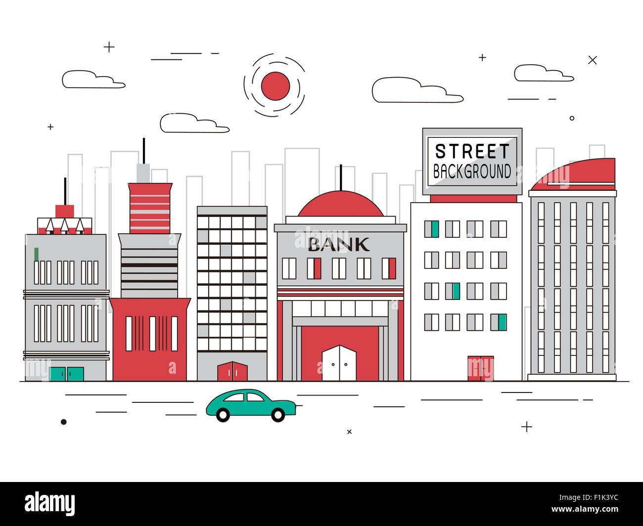 Modern architecture in financial Stock Vector Images - Alamy