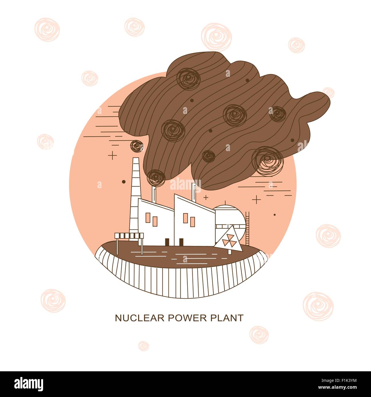 Nuclear power plant Stock Vector Images - Alamy